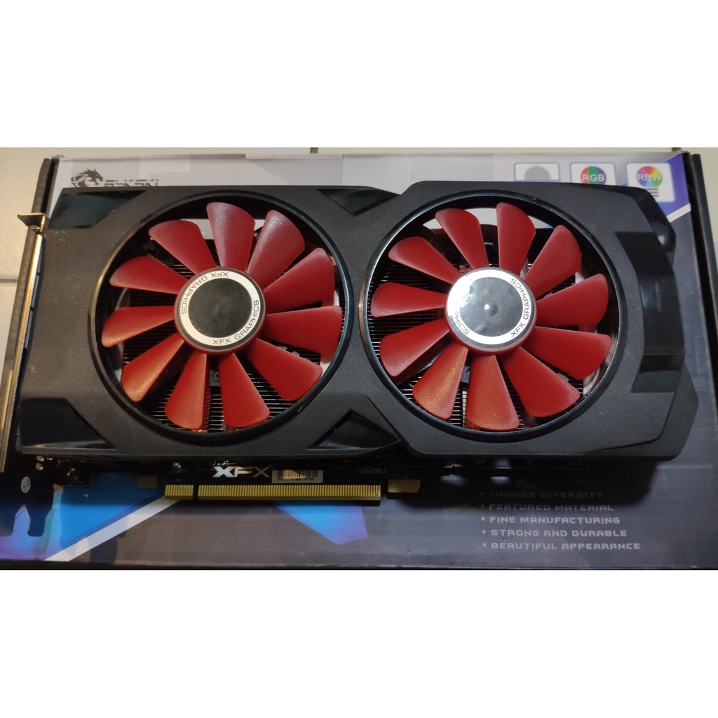 การ์ดจอ XFX RX 580 4GB DDR5 Black Wolf มือสอง สภาพสวย เย็นๆ | Shopee ...