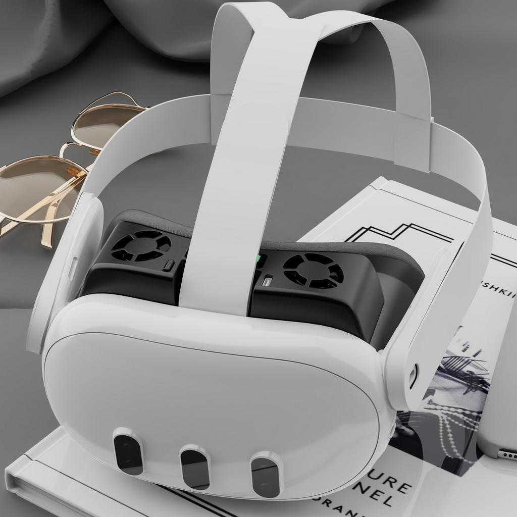 Quest 3 อุปกรณ ์ เสริมพร ้ อม RGB Light Mask Cooling Fan, Dobewingdelou ...