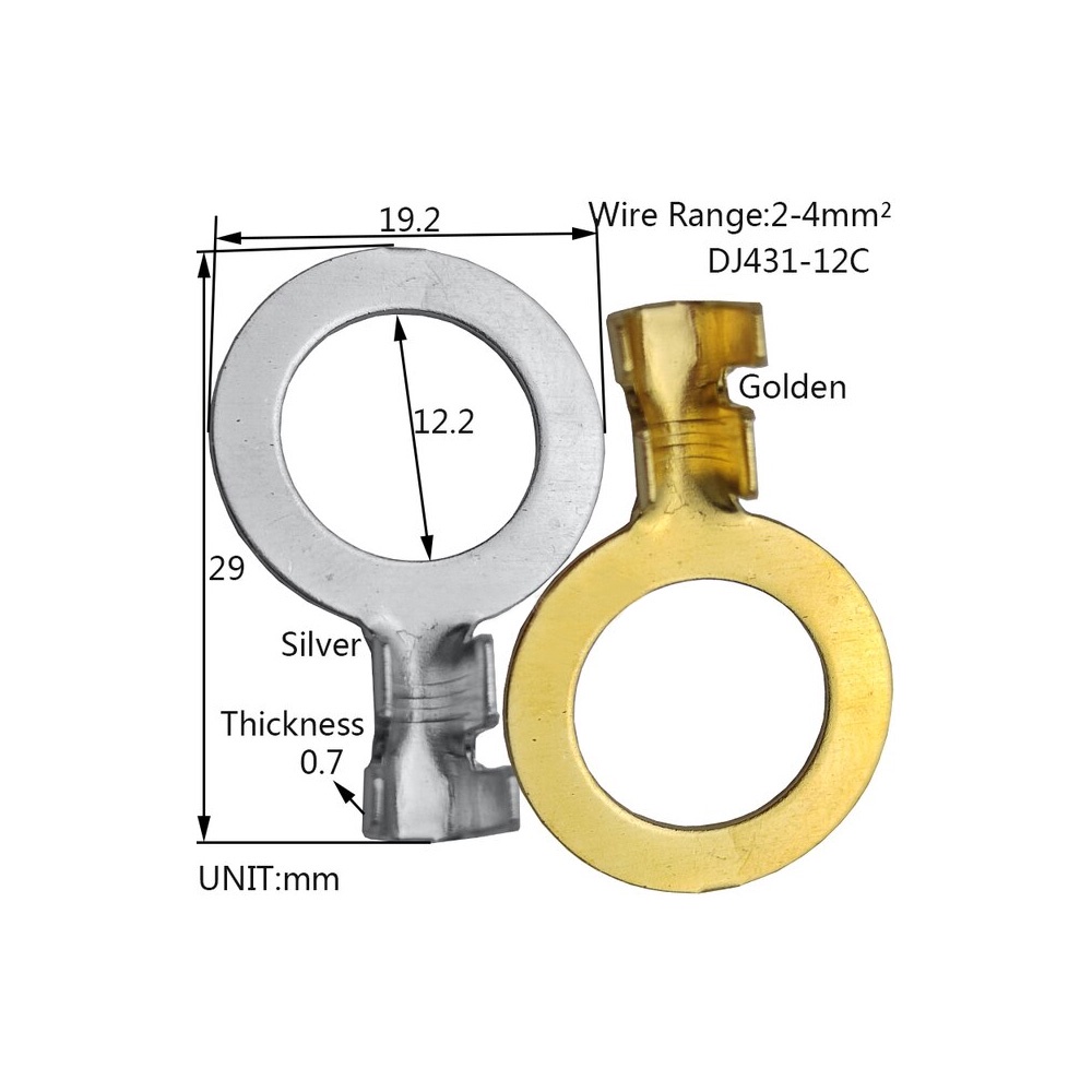 (5 ชิ้น) หางปลากลม หางปลา DJ431 Terminal Crimp Round Cable Male Female ...