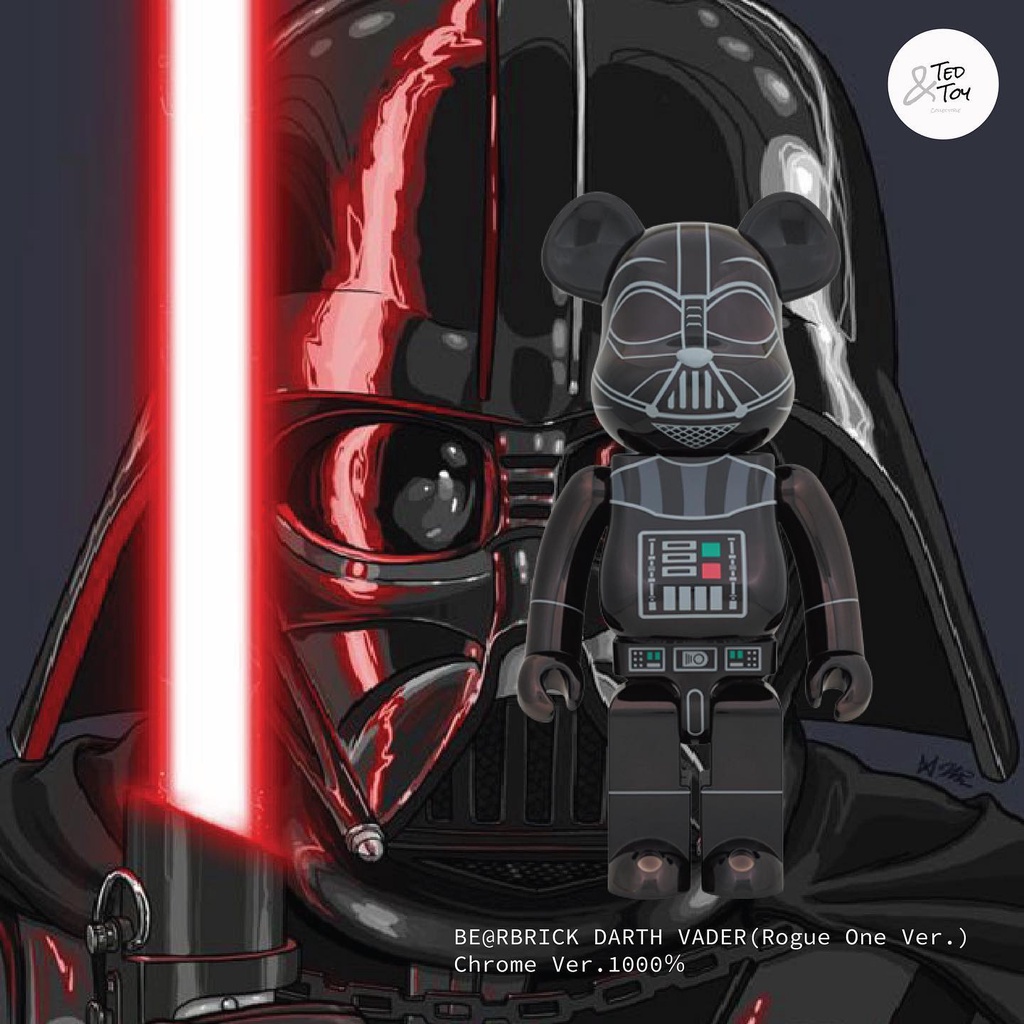 พร้อมส่ง Be@rbrick Darth vader (Chrome Ver.) 1000% Show! | Shopee Thailand