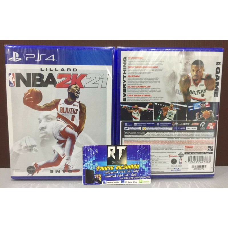 แผ่นเกมส์ Ps4 : NBA2K21 แท้ 100% | Shopee Thailand