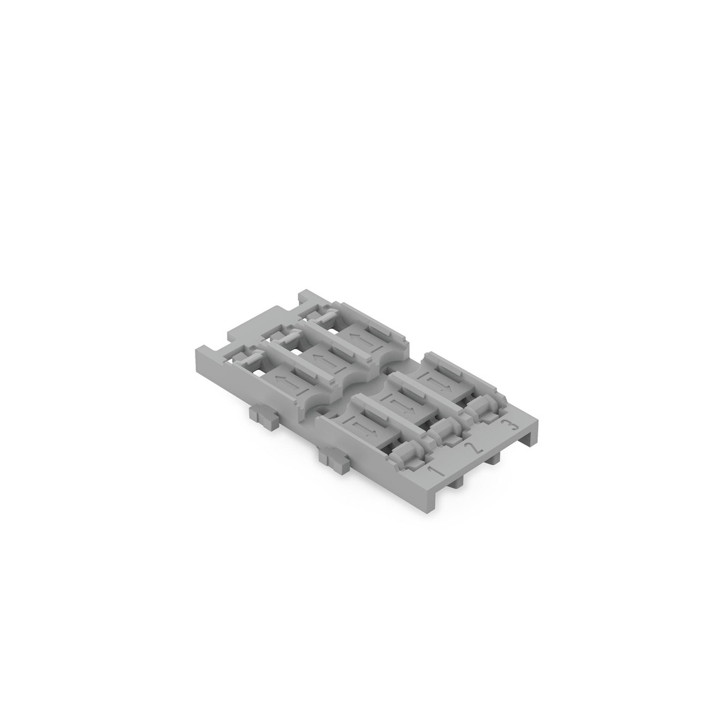 WAGO Mounting carrier; 3-way; for inline splicing connector with lever ...