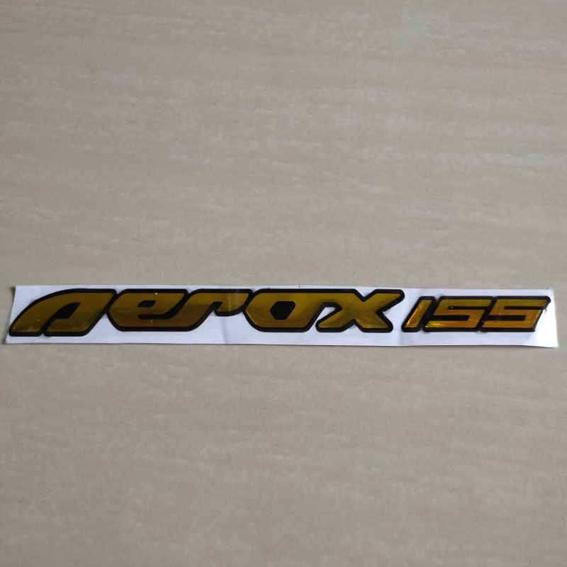 สัญลักษณ์ โลโก้นูน YAMAHA AEROX 155 crome สีทองคุณภาพดีที่สุด | Shopee ...