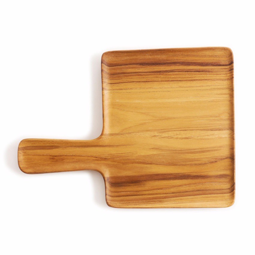 CHABATREE - BLANCHE BAKERY TRAY (TEAK) ถาดเสริฟขนมไม้สัก มีด้ามจับ ...