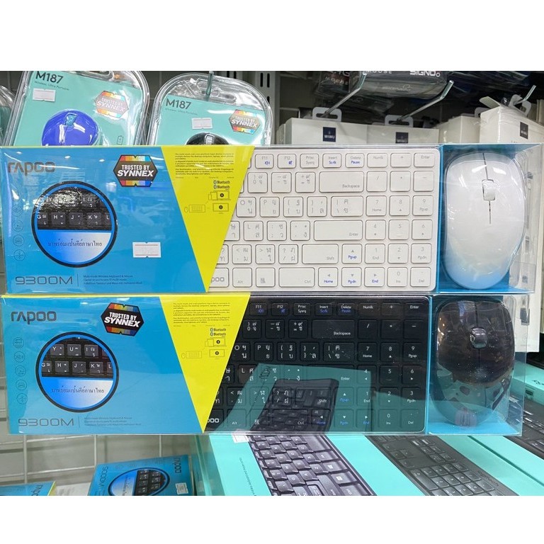 Rapoo 9300M Multi-mode Wireless Ultra-slim Desktop Combo Set. รับประกัน ...