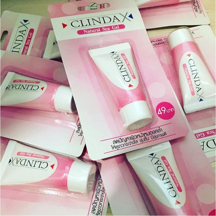 เคลียร์สต๊อก ClindaX Natural Sca Gel 25g ลบรอยดำจากสิว (EXP09/24 ...