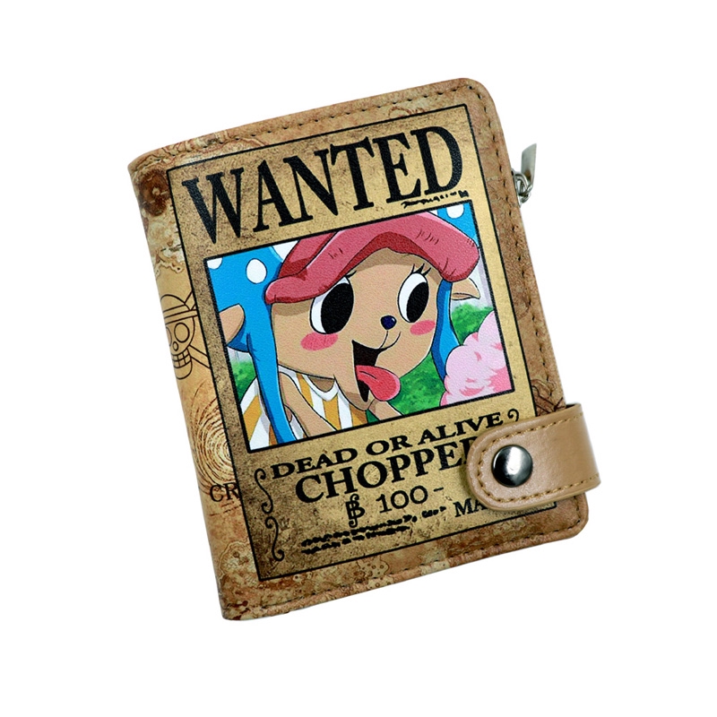 Anime One Piece Short Wallet Tony Tony Chopper กระเป๋าหนัง PU | Shopee ...