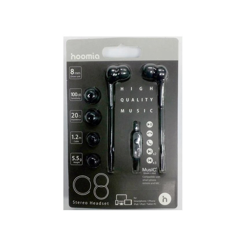 hoomia Stereo Balloon In- Ear Earphones รุ่น C8-1 (Black) | Shopee Thailand