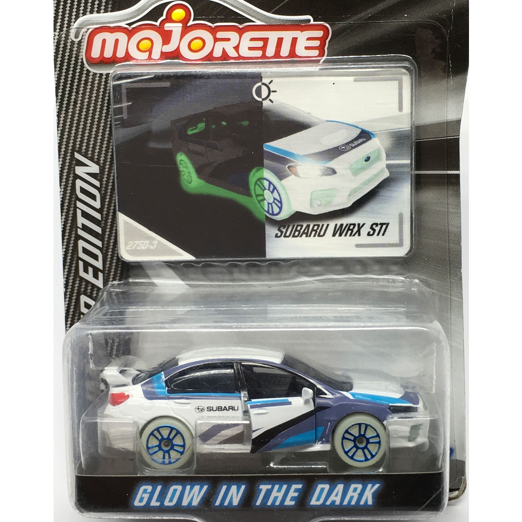 Majorette Subaru WRX STI - GITD Series - White/Blue Color /Wheels ...