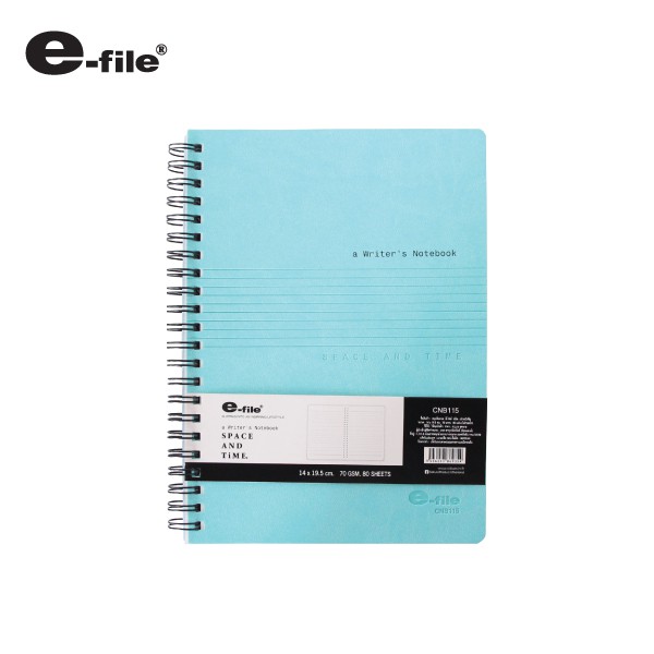 e-file (อี-ไฟล์) สมุดริมลวด ปกPU ปกสีสันสดใส กระดาษถนอมสายตา อีไฟล์ ...