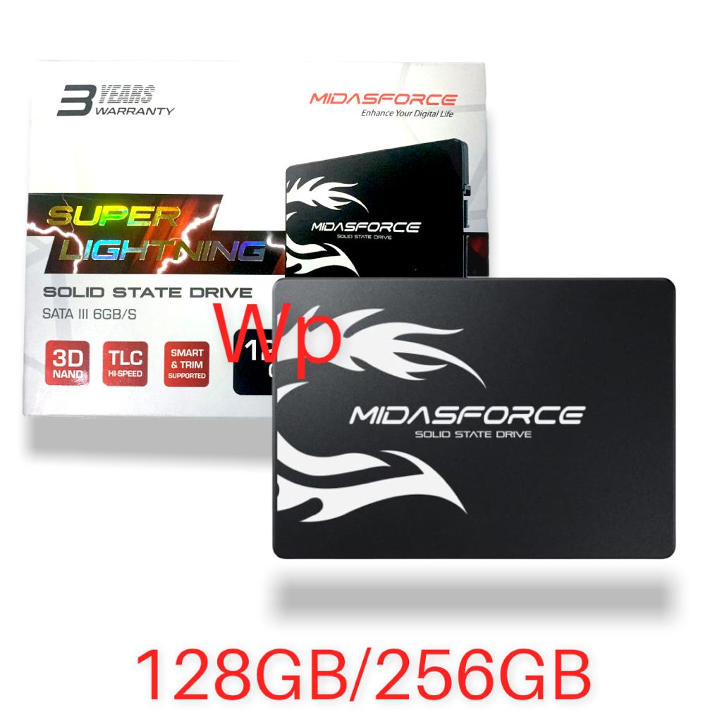 Ssd Midasforce 128GB 256GB Super Lightning SATA 3 6GB/s 2.5 นิ้ว ...