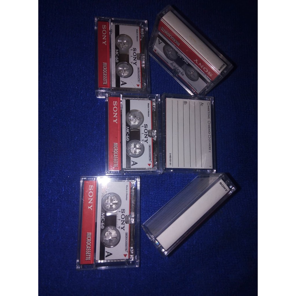 Sony MC-60 Minute Blank Microcassette Tapes | Shopee Thailand