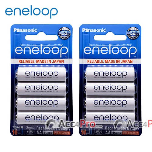 Eneloop AA 2000mAh แพค4ก้อน x 2แพค Made in Japan แท้มี มอก. | Shopee ...