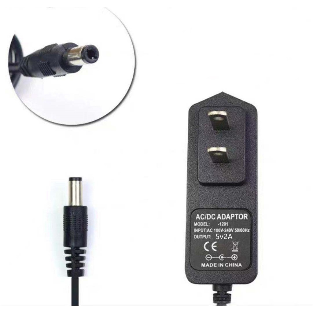 5V 2A AC/DC Power Adapter with Cable 5.5X2.5mm | Shopee Thailand