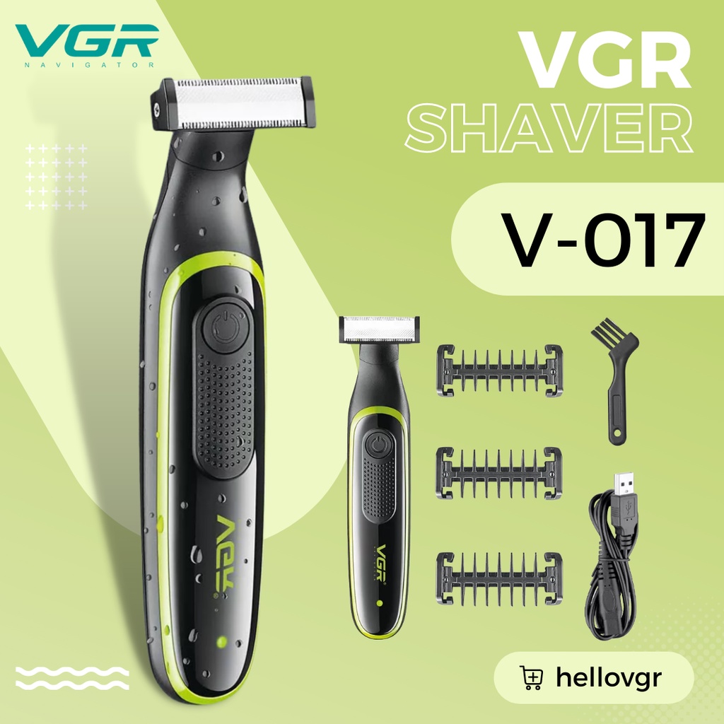 เครื่องโกนหนวด VGR รุ่น V-017 (สินค้าพร้อมส่ง ของแท้ 100%) | Shopee Thailand