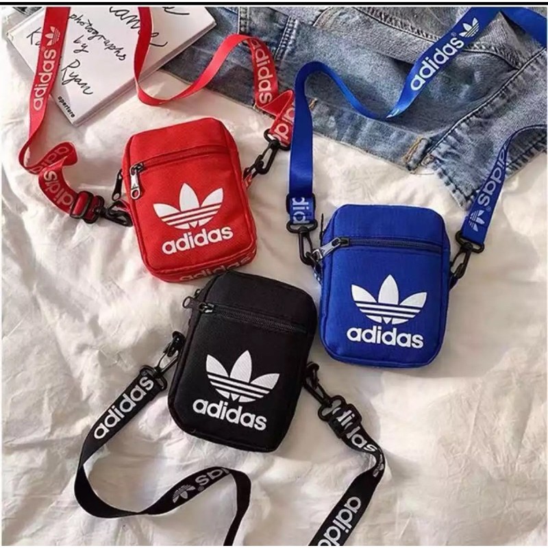 Adidas Clover กระเป๋าสะพายข้าง สะพายใบเล็ก แฟชั่น Unisex Crossbody Bag ...