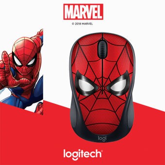 เมาส์ไร้สาย MOUSE USB Logitech M238 Wireless Mouse Marvel Collection (ส ...