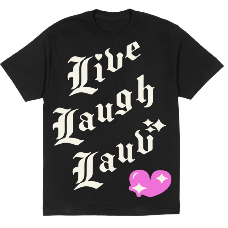 LIVE LIKE LAUGH LAUV MERCH TSHIRT พร้อมส่ง | Shopee Thailand