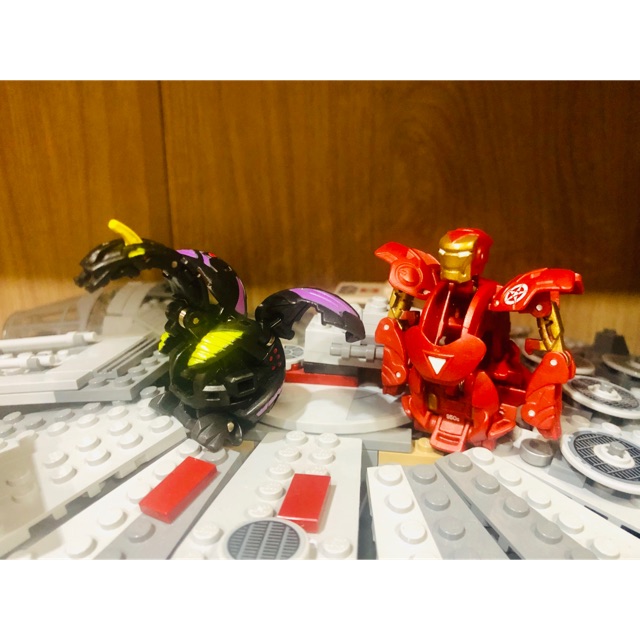 Bakugan Marvel Battle Brawlers HELIOS vs Bakugan Marvel Iron Man ...