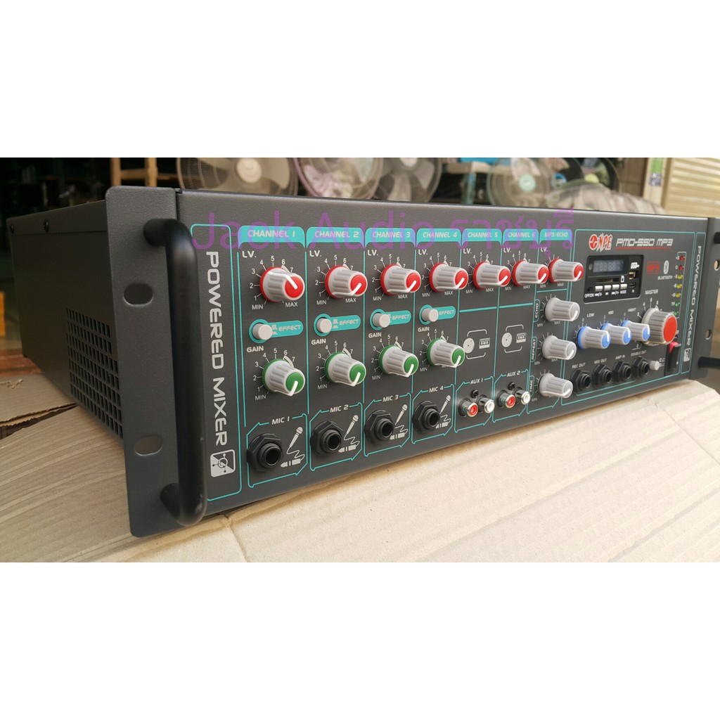 NPE PMD-550 เครืองขยายเสียงตามสาย ชุมชน โรงเรียน กำลังขยาย 550 W มีไลน์ 70V , 100 V USB mp 3 ...