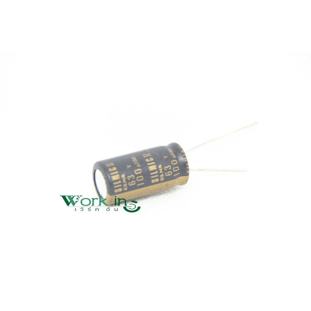 100UF 63V ELNA SILMIC II Audio Grade คาปาซิเตอร์ ELNA Electrolytic Capacitor ตัวเก็บประจุ ออดิโอ ...