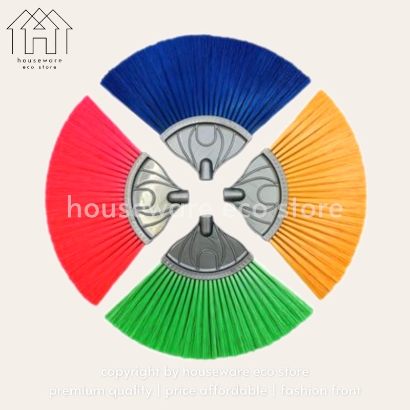 หัวไม้กวาดขนไนล่อนพลาสติกขนาดกลางแข็งไม้กวาดไม้กวาดพื้นไม้กวาดแข็งขนาดกลาง1181 | Shopee Thailand