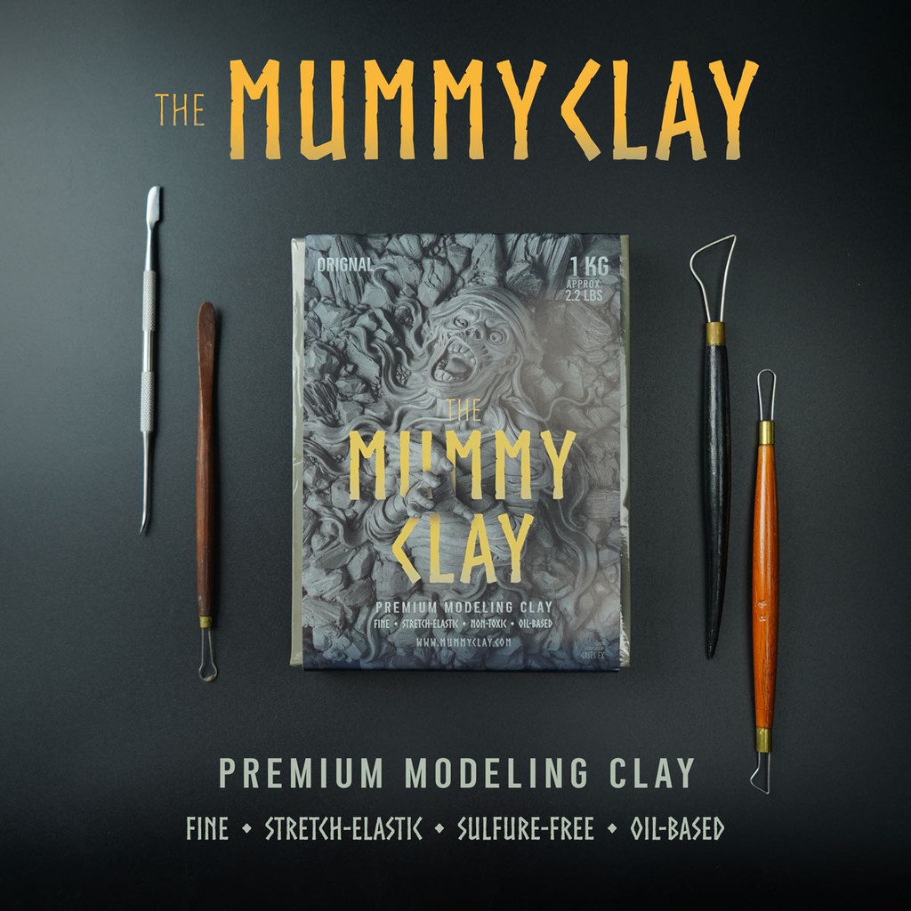 The Mummy Clay - ดินน้ำมันมัมมี่ ดินน้ำมันพรีเมี่ยม เนื้อแข็งละเอียด ...