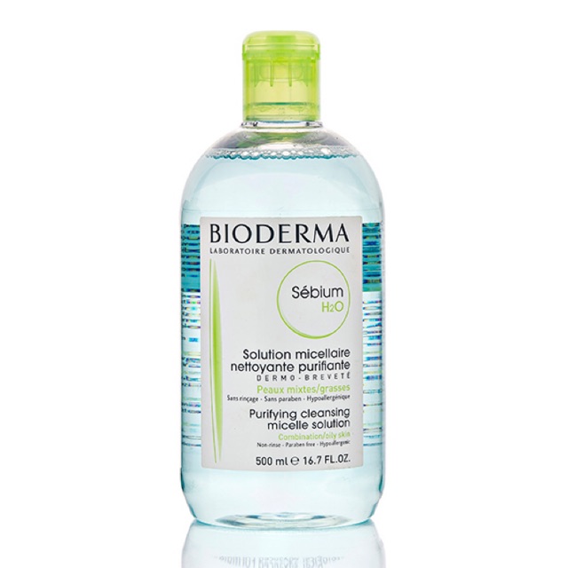Bioderma sebium h2o micellar water 500 ml. | Shopee Thailand