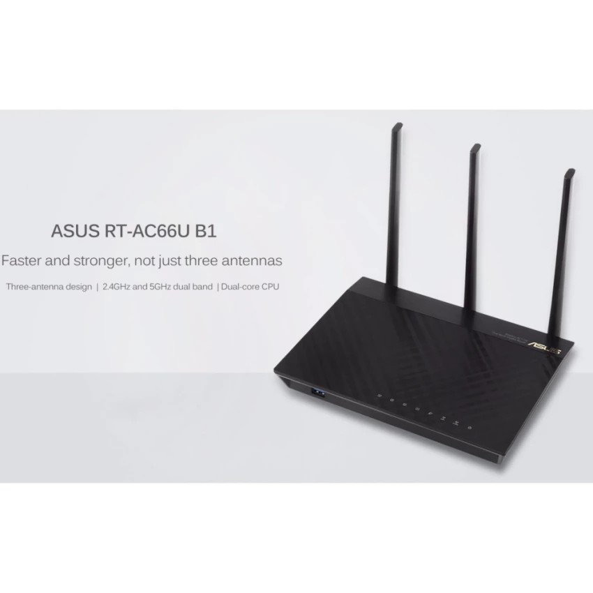 ASUS RT-AC66U B1 AC1750 Dual-Band Wi-Fi Router with ASUS Router app and Parental Controls #150 ...