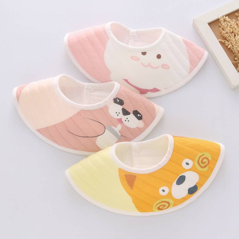 A0054 ผ้ากันเปื้อนเด็ก(Set 3 ชิ้น)ลายการ์ตูนน่ารัก 360 องศา ผ้าซับน้ำลาย กันน้ำ สำหรับเด็กแบบรอบ ...