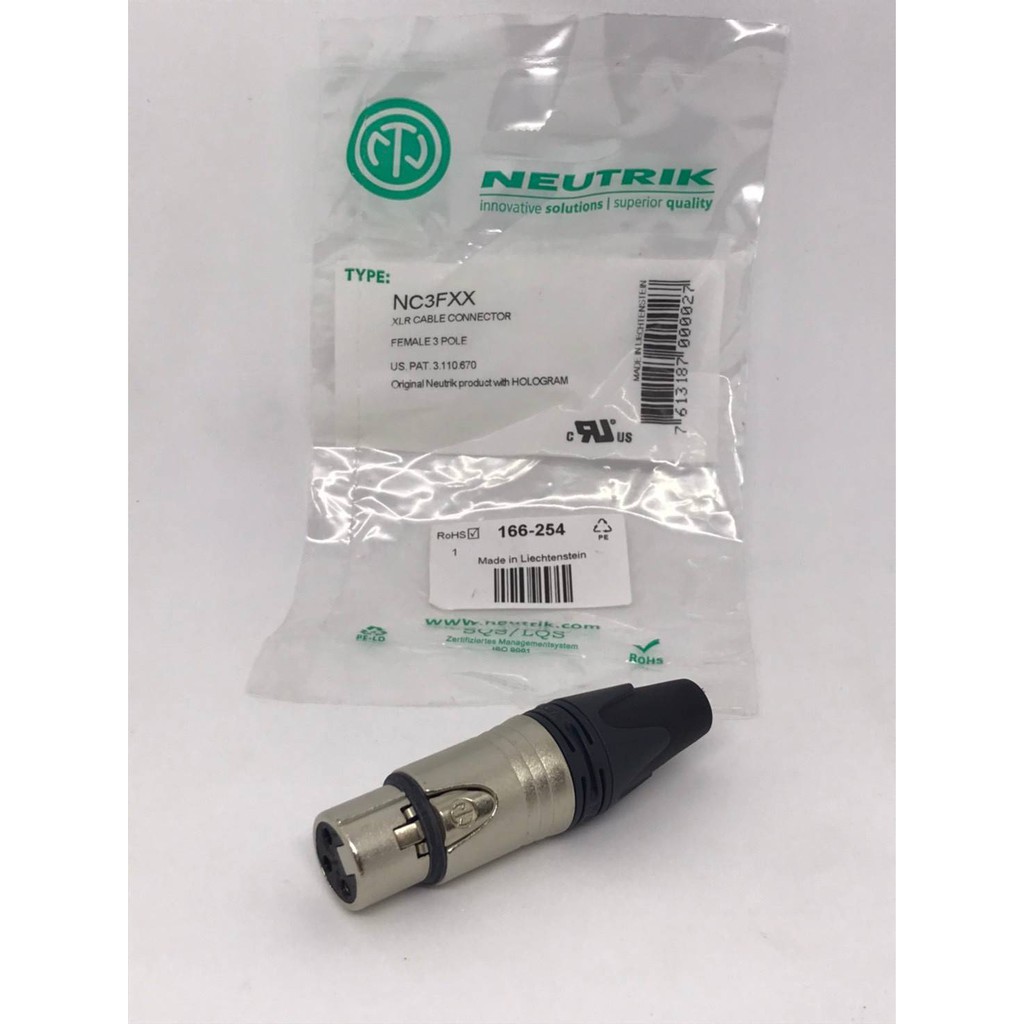 NC3FXX NEUTRIK ของแท้ คอนเนคเตอร์ หัวต่อชนิด แคนนอน XLR 3 pin หัวแจ็ค ...