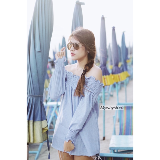 Everyday dress (blue) | Shopee Thailand