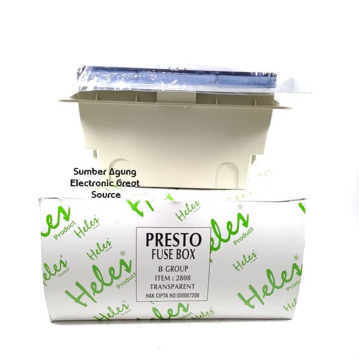 Presto HELES MCB กล่อง 8Grup 8 Group Fuse Box MCB 2808 โปร่งใส | Shopee ...