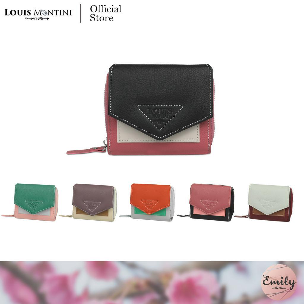 Louis Montini (Emily) กระเป๋าผู้หญิงใบสั้น Women wallet กระเป๋าสตางค์ ...