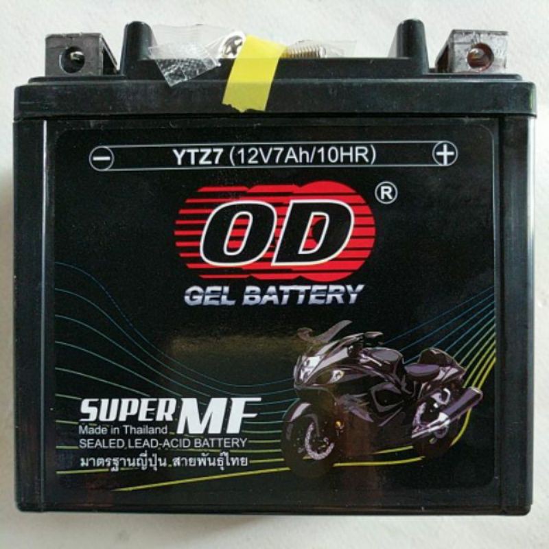 แบตเตอรี่ โอดี OD YTZ7 12V 7Ah Honda CBR150 MX CLICK125 MSX Yamaha ...