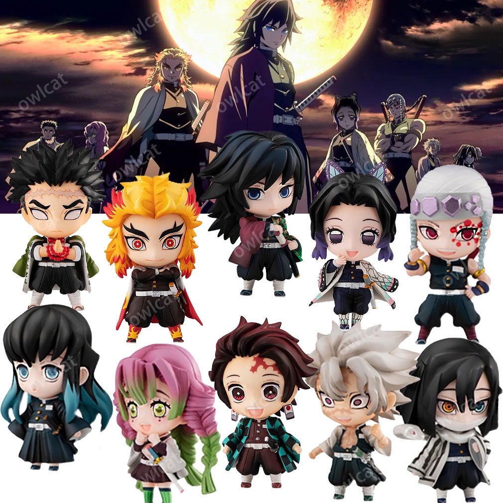 ฟิกเกอร์ ดาบพิฆาตอสูร Set Tanjirou & 9 Hashira (the nine strongest ...