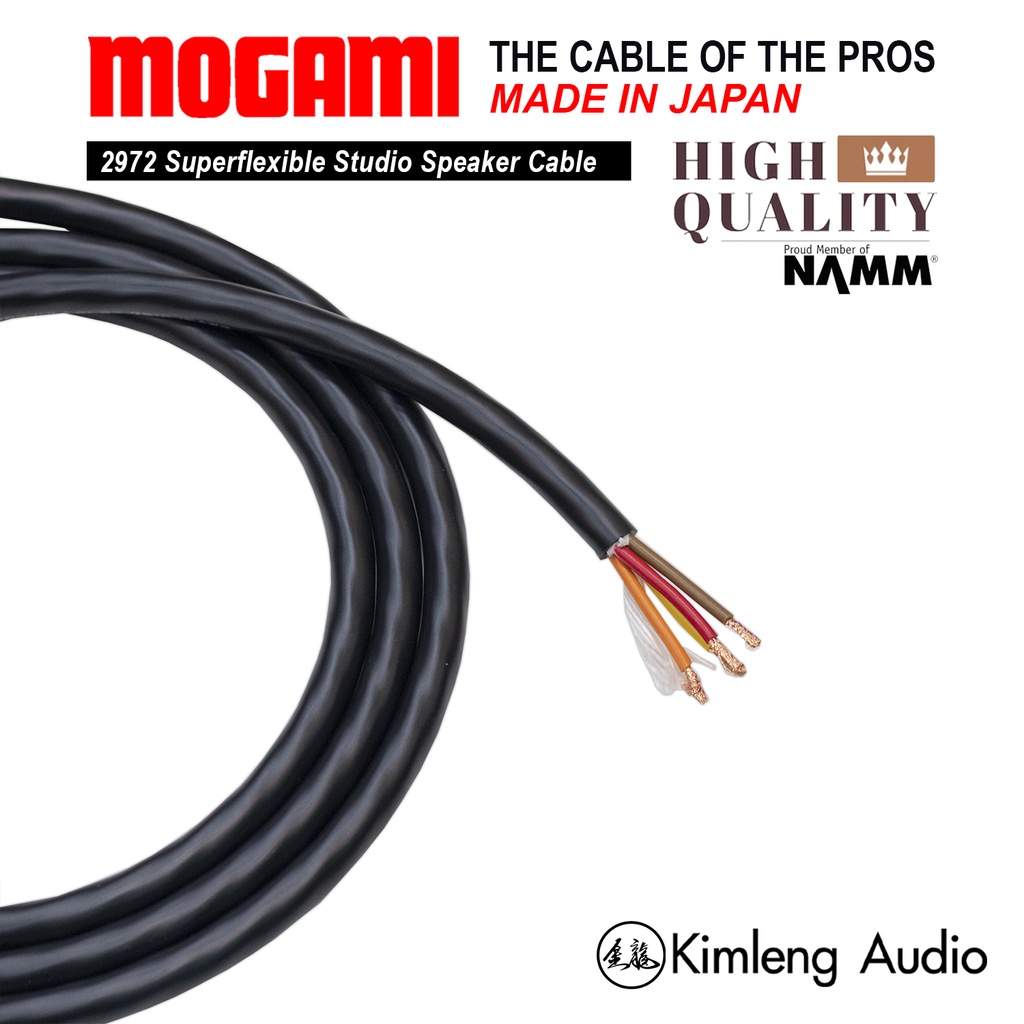 Mogami 2972 สายลำโพง 4 Core (15 AWG) สายสัญญาณ Superflexible Studio ...