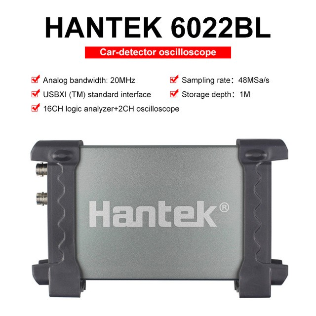 Hantek 6022BE / 6022BL Oscilloscope PC USB แบบพกพา Digital Storage 2CH ...