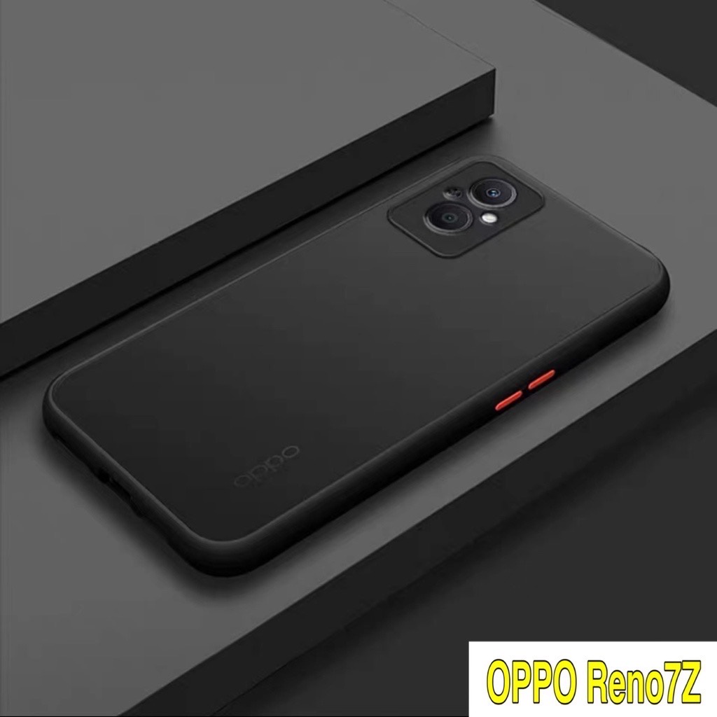รุ่นใหม่ !!! Case OPPO Reno 7z เคสออปโป้ เคสกันกระแทก ปุ่มสีผิวด้านขอบ ...