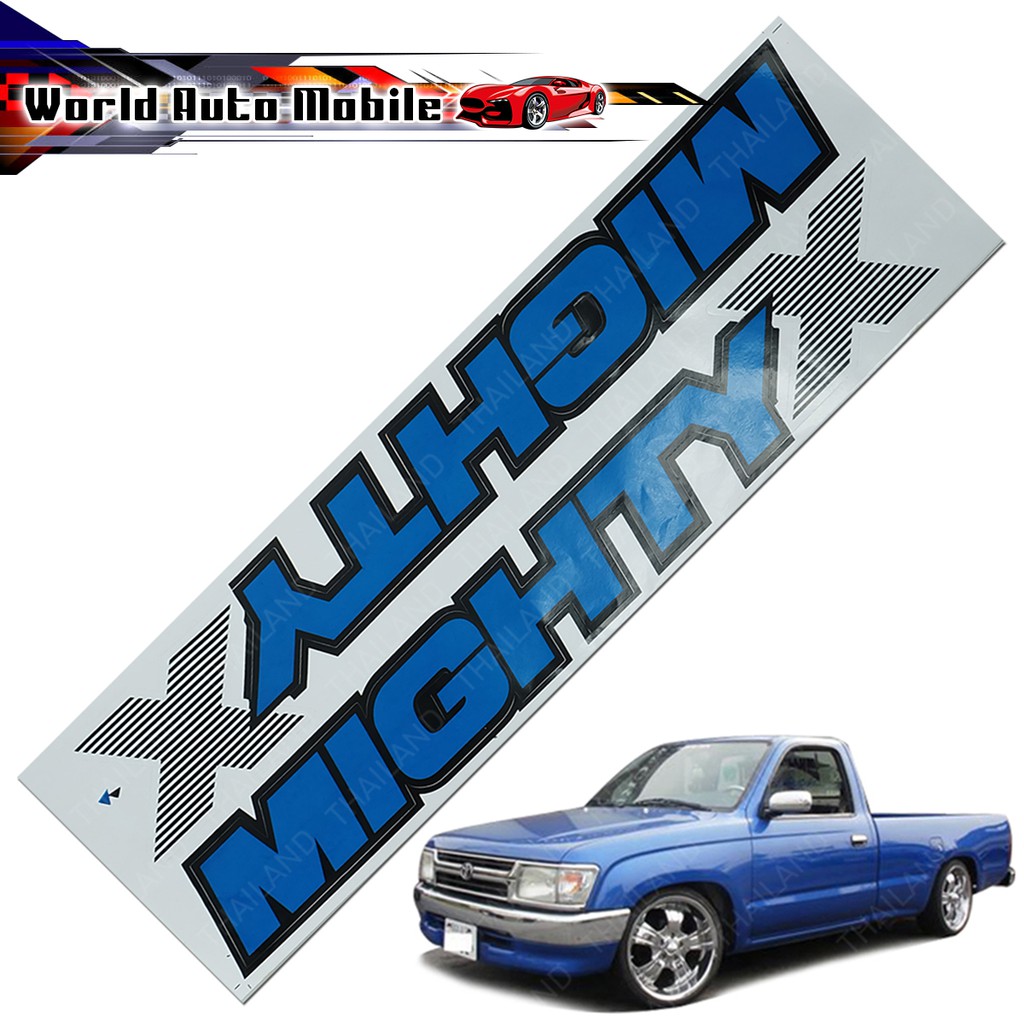 สติ๊กเกอร์ Mighty-X Sticker Toyota Toyota Mighty-X น้ำเงิน จำนวน 2 ชิ้น ...