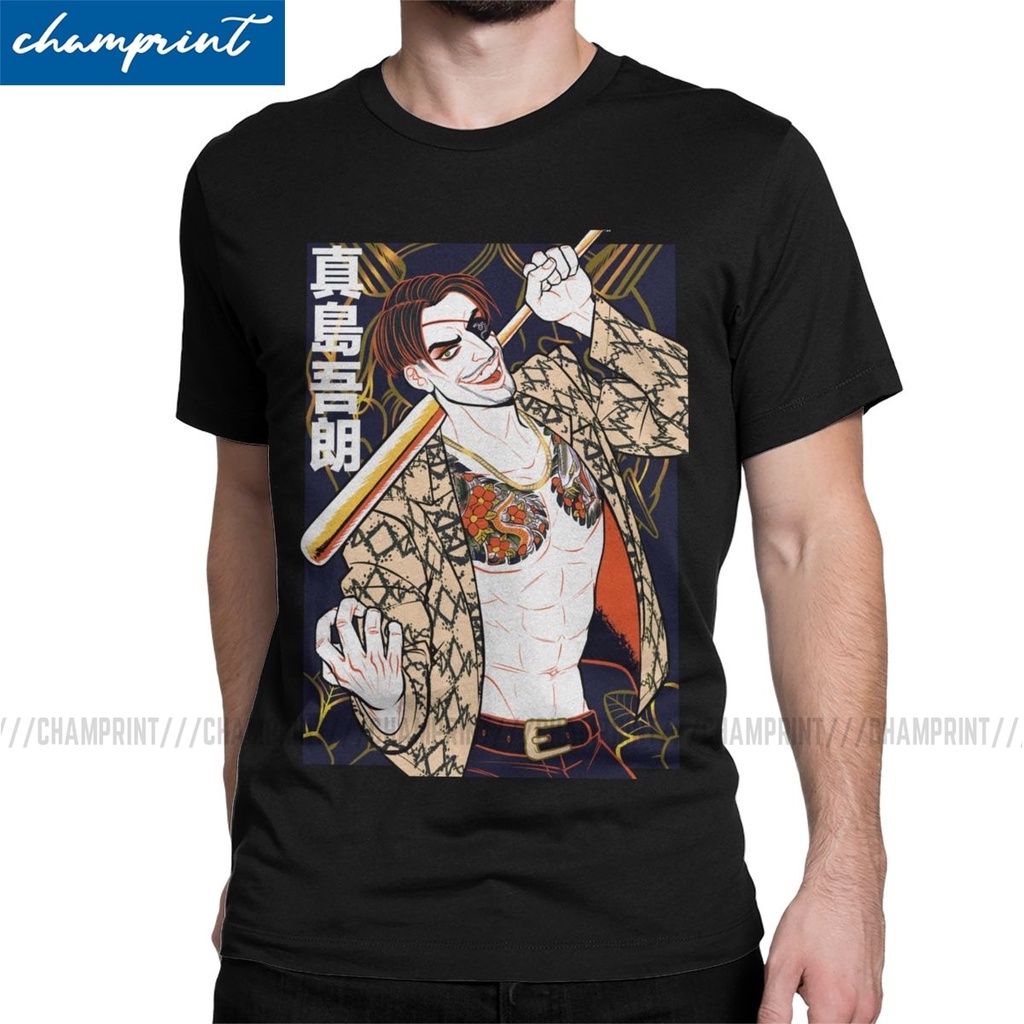 【hot sale】เสื้อยืดแขนสั้น คอกลม พิมพ์ลาย Mad Dog Of Shimano Yakuza ...