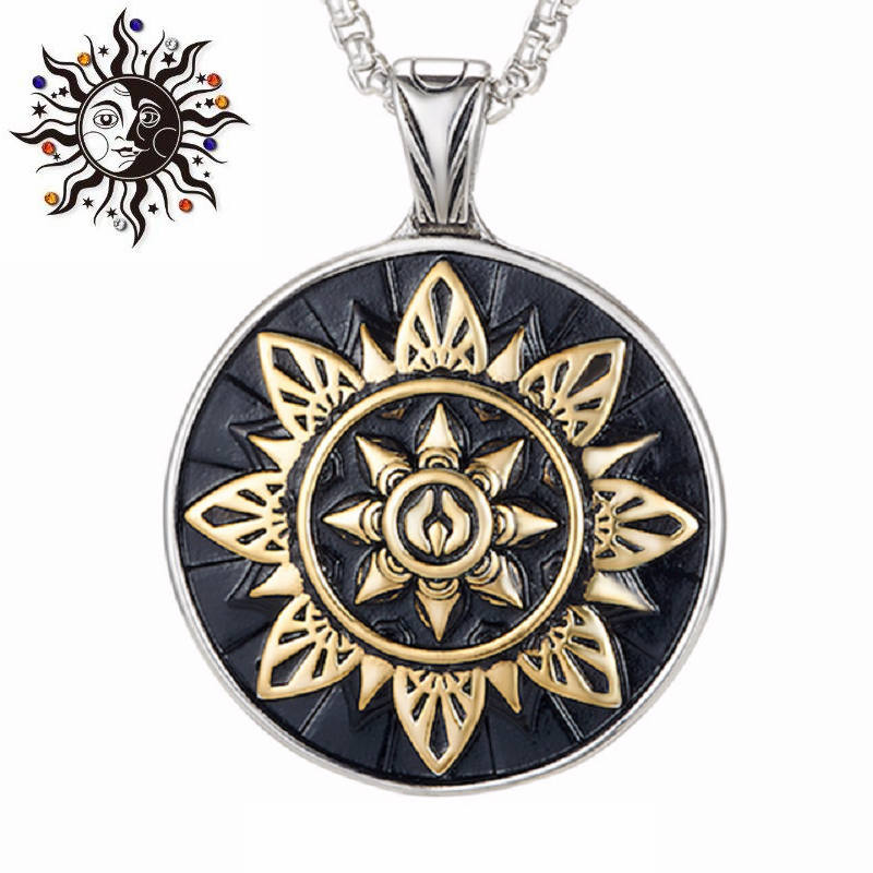 Sun God Helios Lucky Charms Titanium Necklace Pendant | Shopee Thailand