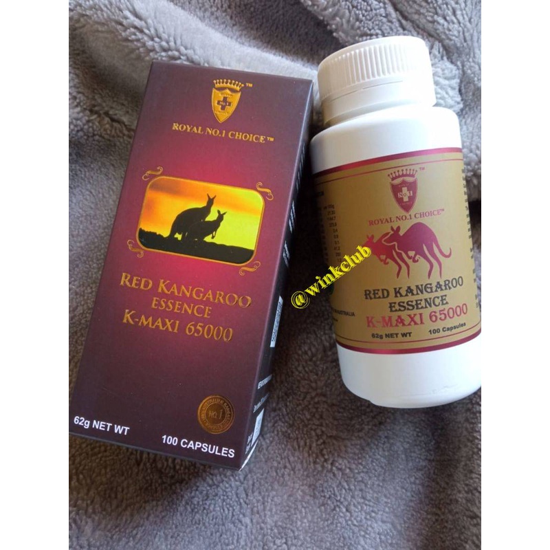 Wealthy Health-Red Kangaroo Essence K-Maxi 65000 100 Capsules | Shopee ...
