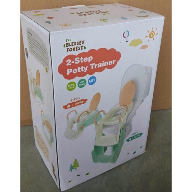 2 step potty บันได+กระโถนฝึกเข้าห้องน้ำเด็ก | Shopee Thailand