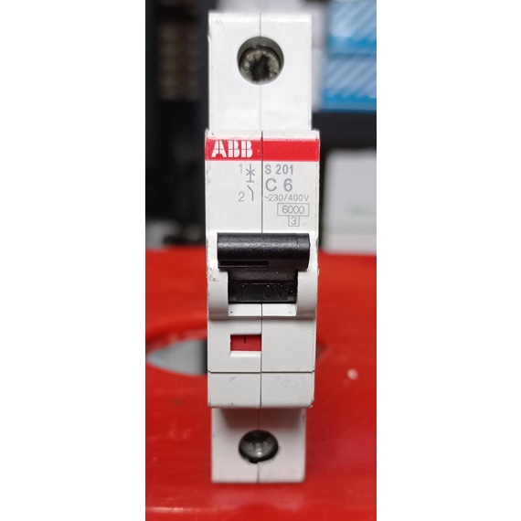 Abb MCB เบรกเกอร์วงจรขนาดเล็ก S201-C6 1Pole 6A 6kA | Shopee Thailand