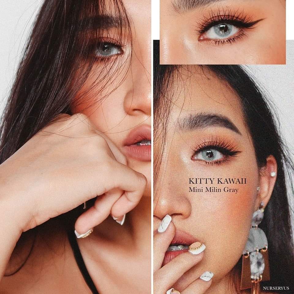 คอนแทคเลนส์ Kitty kawaii รุ่น Mini Milin Gray | Shopee Thailand