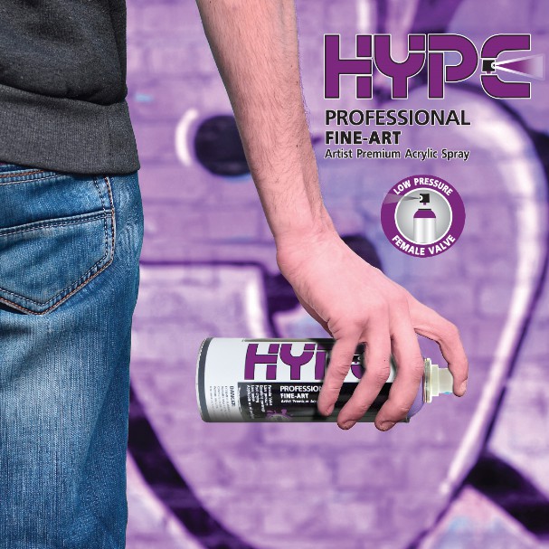 HYPE SPRAY Artist Premium Acrylic Spray 400ml เฉดสีมีให้เลือก 2 Set ...