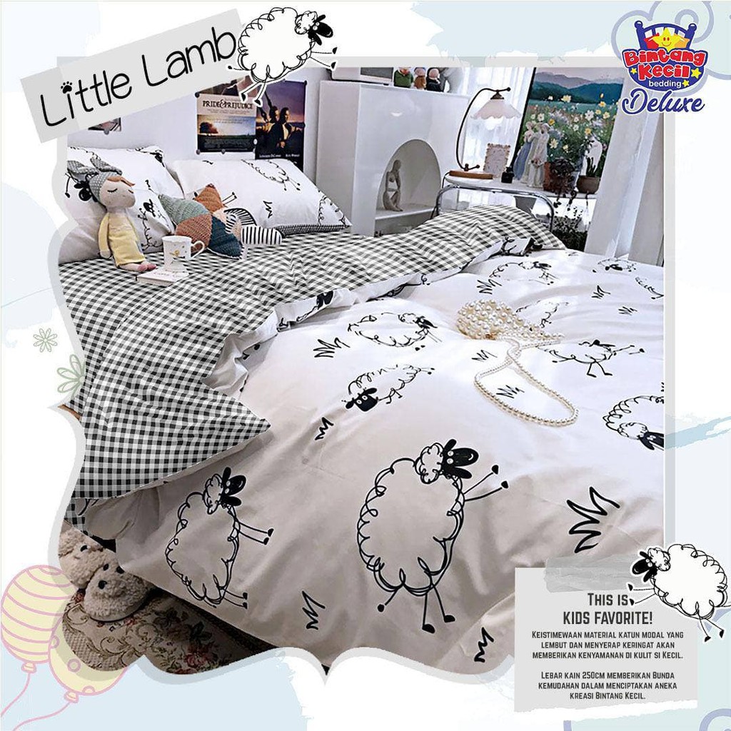 Katun Go-jek Fabric Material 50 x 120 Cotton Motif Lamb FISH FISH ...