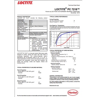 LOCTITE PC 7218 Wearing Compound อีพ็อกซี่ 2 ส่วน ( ล็อคไทท์ ) ส่วนผสม ...