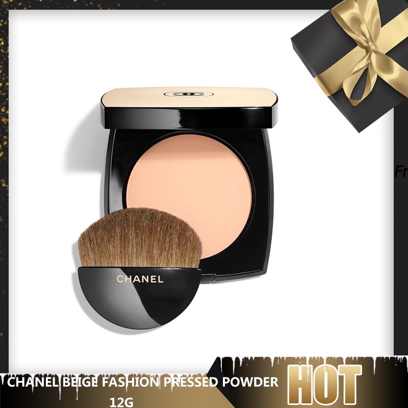 CHANEL Beige Fashion Pressed Powder Compact Makeup Setting 12g | Shopee ...
